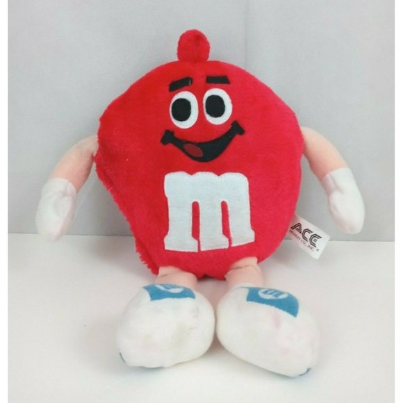 Toys | Vintage 1991 Mars Mms Ace Novelty Red Plush Stuffed Toy 12 ...